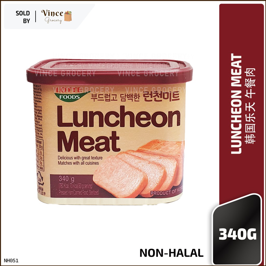 LOTTE FOODS Luncheon Meat | 韩国乐天午餐肉 340G | Shopee Malaysia