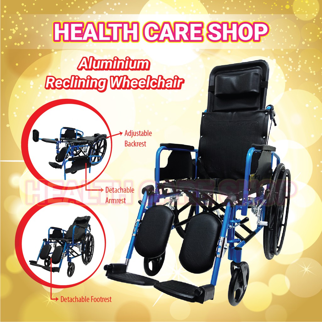 Aluminium Reclining Wheelchair | Shopee Malaysia