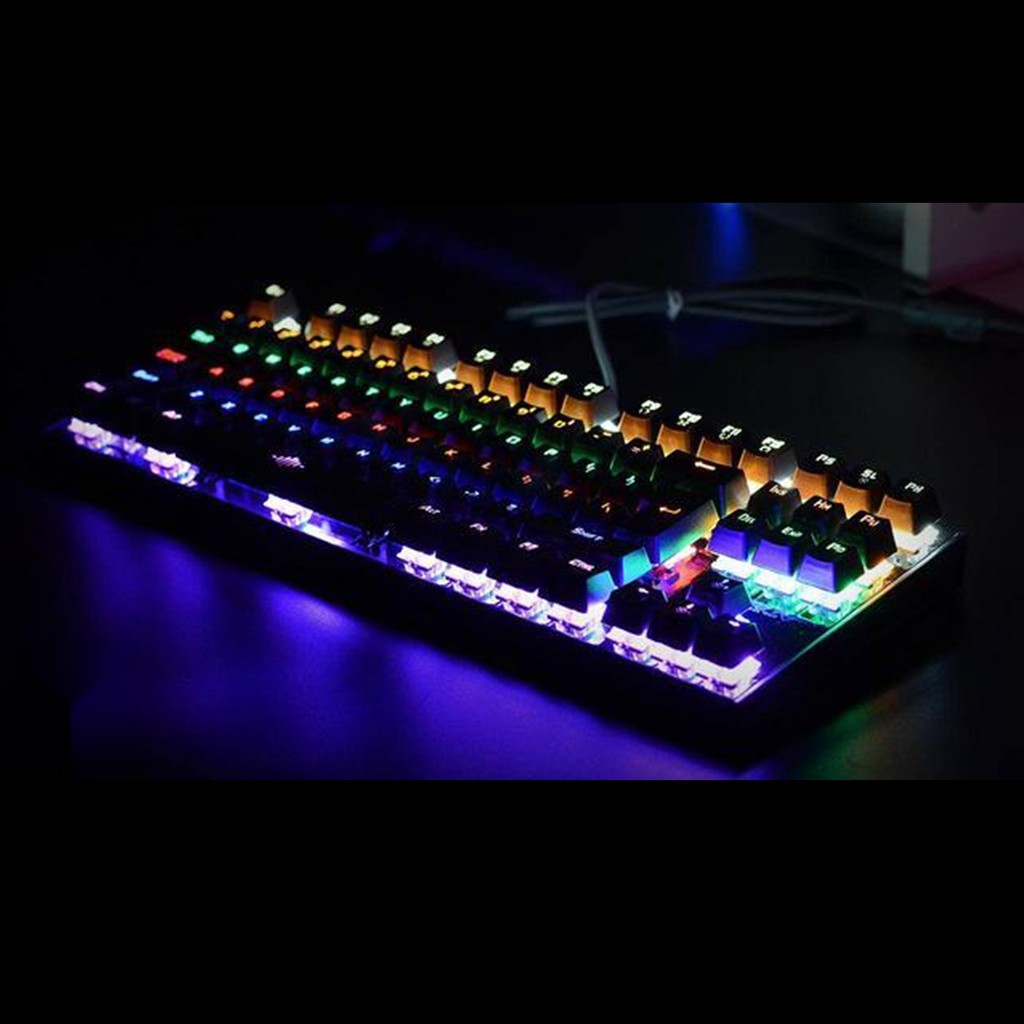 Gigaware K28 Mechanical Gaming USB Keyboard 9 Effects Light Switch ...