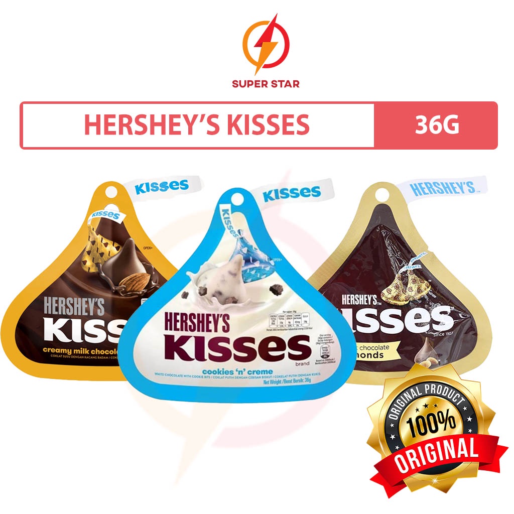 Hershey Kisses Chocolate 36g | Shopee Malaysia