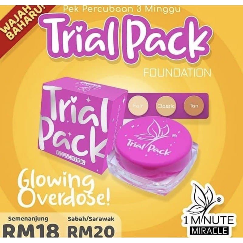 One Minute Miracle Trial Pack Foundation 3gm | Shopee Malaysia