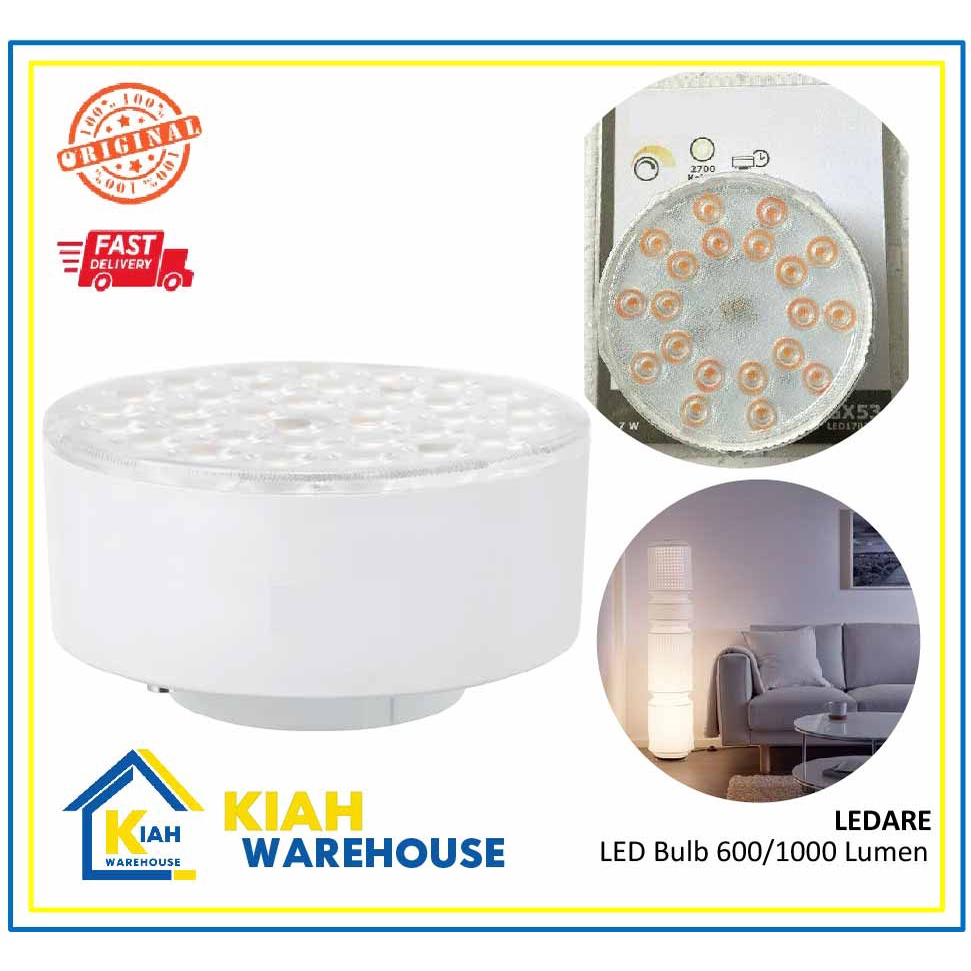 Original LEDARE LED bulb GX53 600/1000 lumen GX53 600/1000 lm warm ...