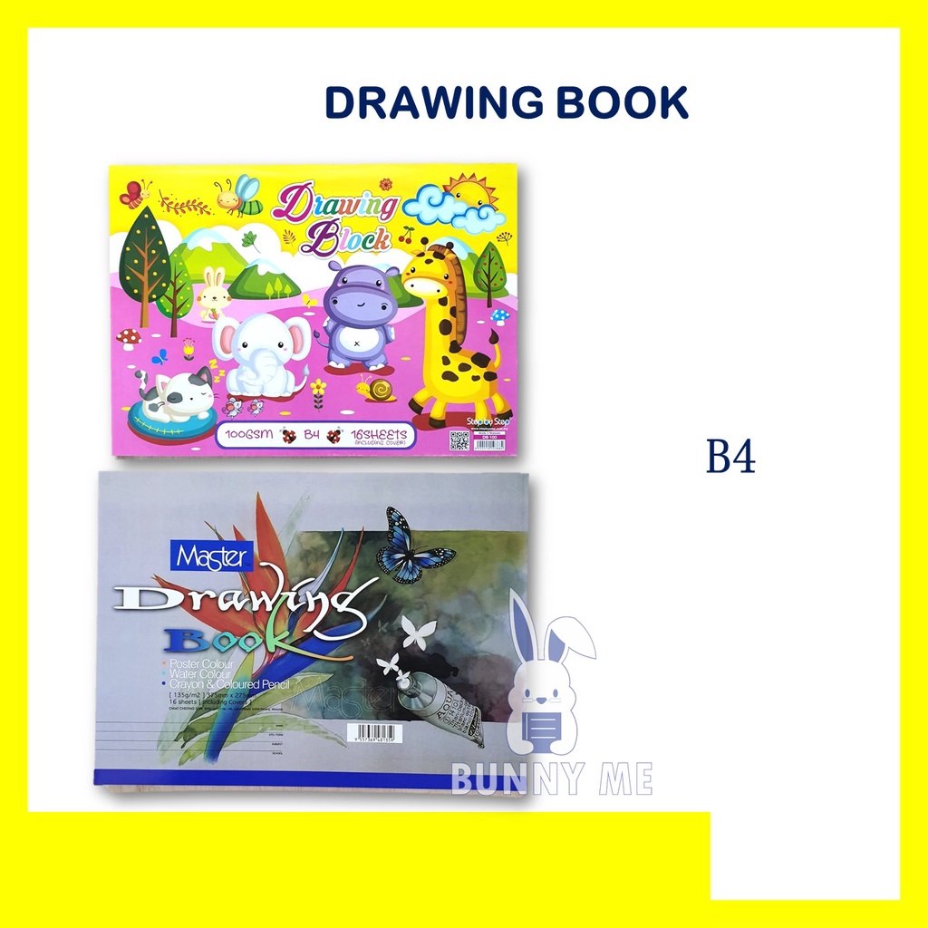 DRAWING BLOCK / DRAWING BOOK /16 SHEETS 135GSM/100GSM | Shopee Malaysia