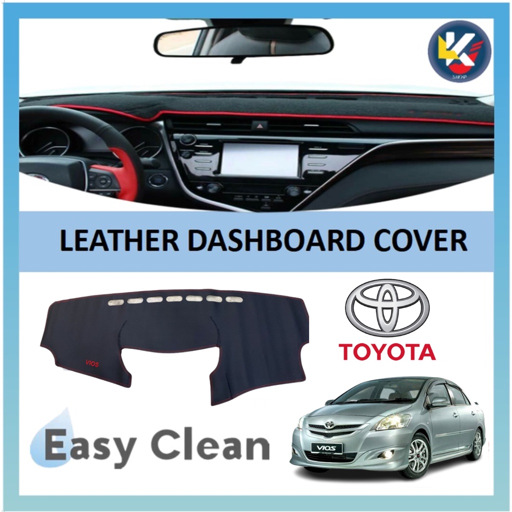 Toyota Vios 2008-2013 Leather Car Dashmat Dash Mat Dashboard Sun Cover ...