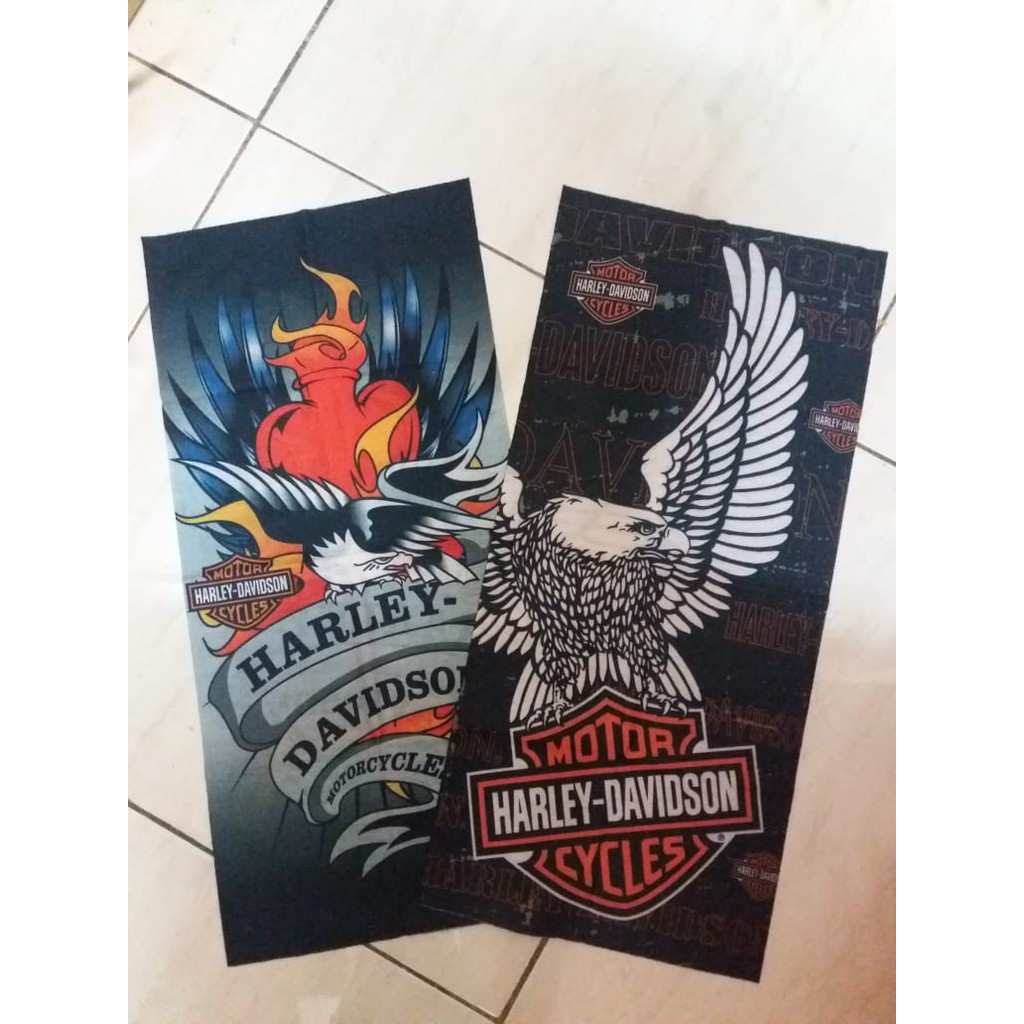 HARLEY DAVIDSON design head scarf head buff head tube headband ...