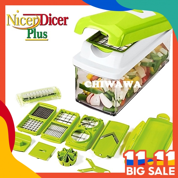 Genius Nicer Dicer Plus Multifunction Kitchen Knife Blade Chopper ...
