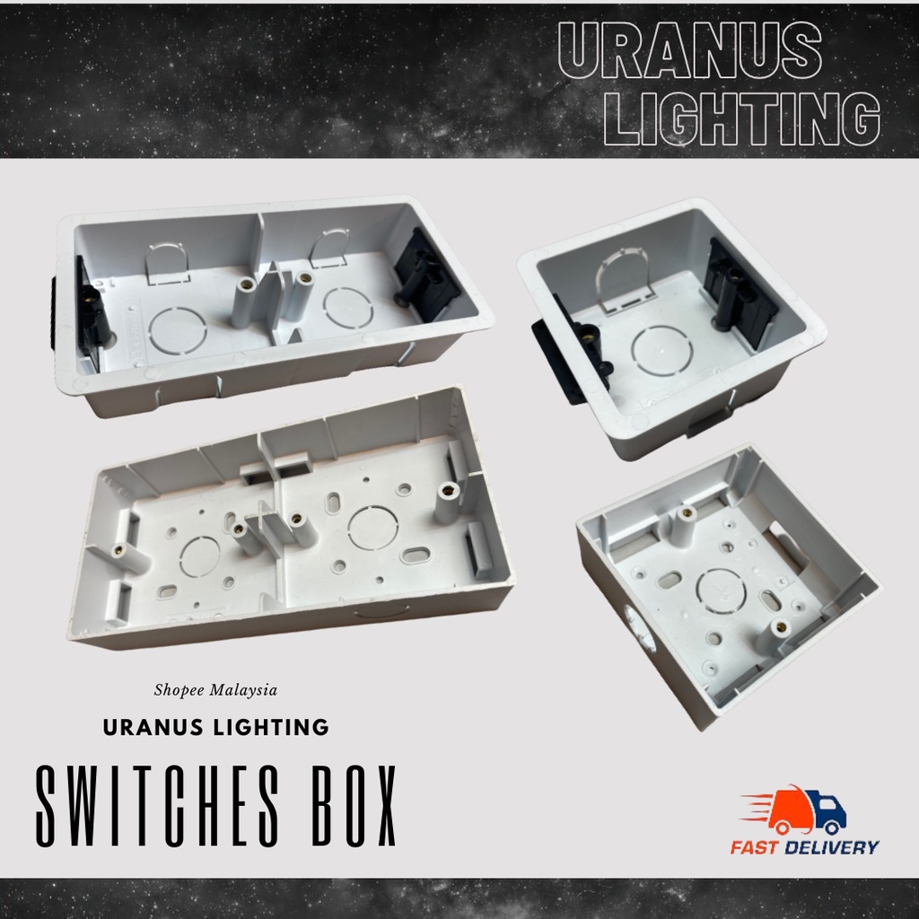 Single Double Switches Box Single Double Partition Box Shopee Malaysia