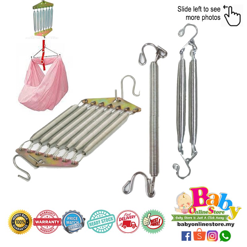 [BEST BUY] Baby Cradle Spring Cot With Hook (Spring Buai Bayi) | Shopee ...