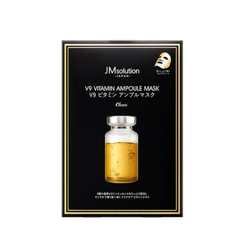 JM Solution V9 Vitamin Ampoule Mask Clear (5pcs/box) | Shopee Malaysia