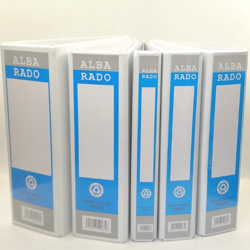 Alba Rado PVC 2D White Ring File F4 Insert Binder Fail Putih (16mm/25mm ...