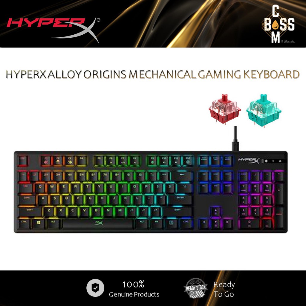 *ORIGINAL* HYPERX ALLOY ORIGINS MECHANICAL GAMING KEYBOARD ( HX-KB6RDX ...