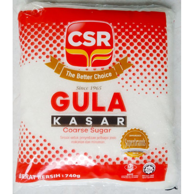 CSR gula kasar. Coarse sugar 740g | Shopee Malaysia