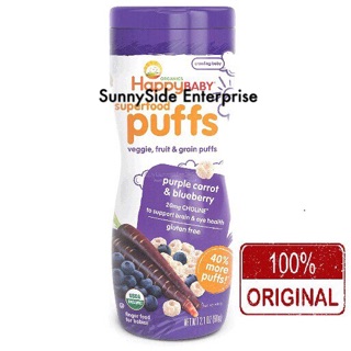 Organic Happy Baby Puff 60g Puffs (6 flavors) | Shopee Malaysia