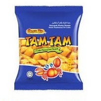 10 Packs TamTam Tam Tam Crab Flavoured Snack Large 30g Each HALAL Snek ...