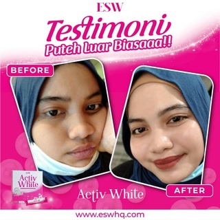 (FREE SHIPPING)(FREEGIFT) ESW ACTIVE WHITE (SUPPLEMENT PUTIH DAN ...