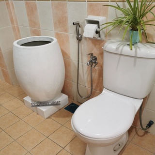 Tempayan TP1 Flat Fiberglass White Tangki Simpanan Air Bathtub Tong ...