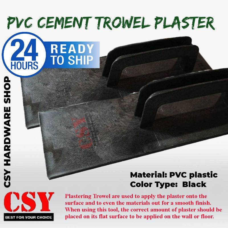 4'' PVC Cement Trowel Plaster (Black) / Papan Plaster Gosok Simen ...