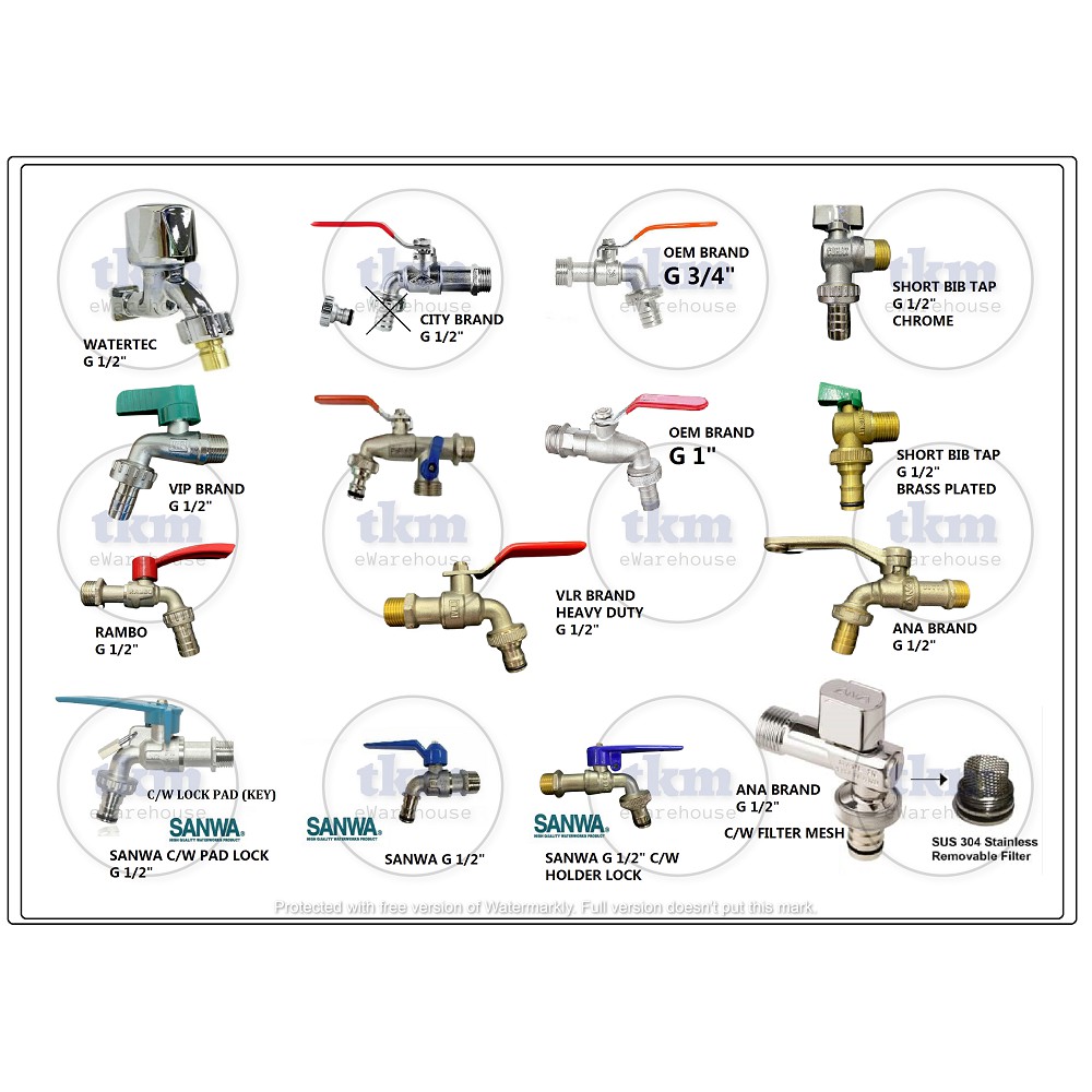 WASHING MACHINE HOSE BIB TAP UNION TAP WALL BIB TAP FAUCET TAP BATHROOM ...