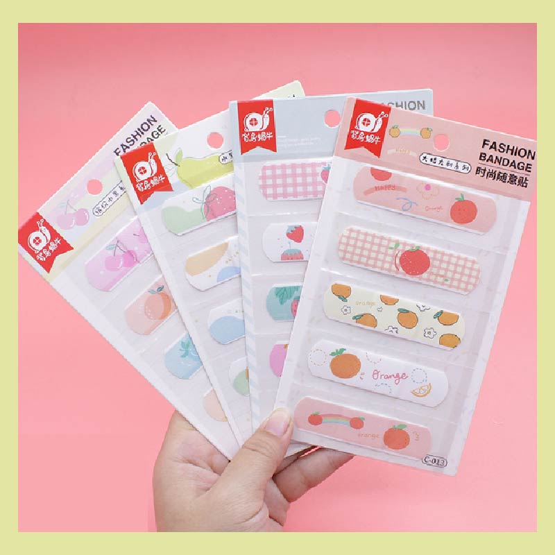 5 PCS Waterproof Breathable Cute Cartoon Band Aid Hemostasis Adhesive ...