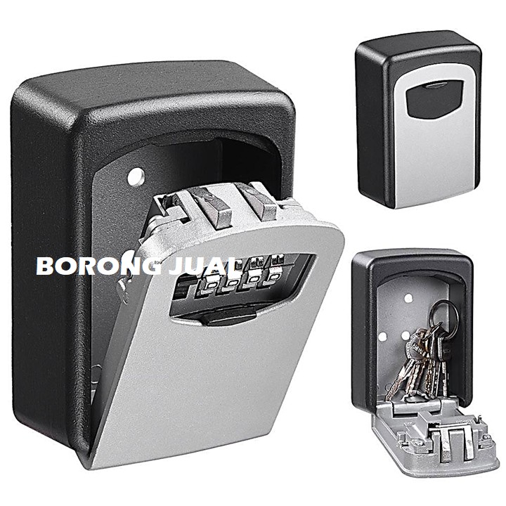 4 Digit Code Combination Password Key Locker Secure Safe Lock Wall ...