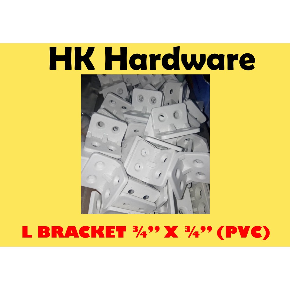 L BRACKET ( PLASTIK ) / L BRACKET PVC 3/4" X 3/4" | Shopee Malaysia