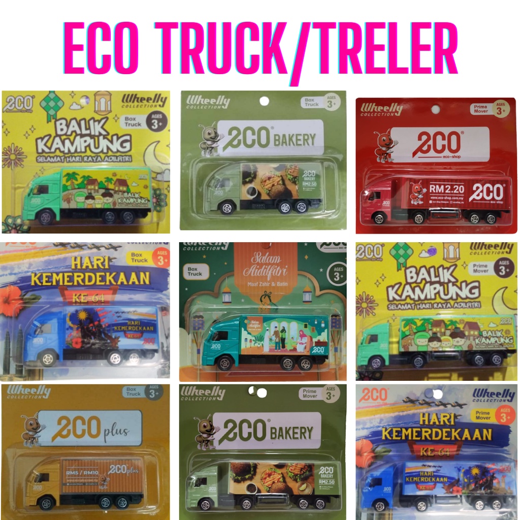 Lori Eco Balik Kampung Edition Eco Shop Truck Box Truck Mover Truck ...