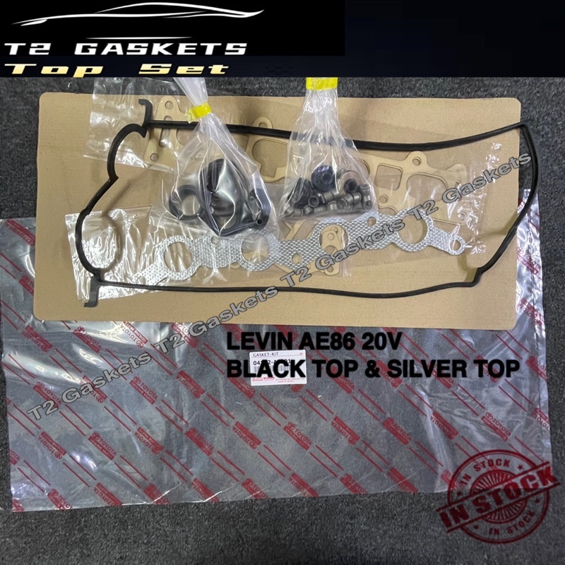 TOP SET TOYOTA LEVIN AE86 20V 4AGE BLACK TOP & SILVER TOP (ADA HEAD GASKET ATAU TAK ADA HEAD ...