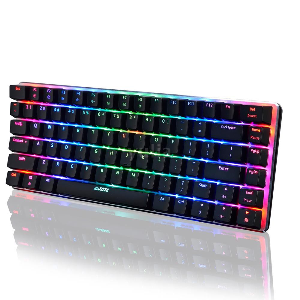 New ajazz ak33 linear action mechanical keyboard gaming e-sport led ...