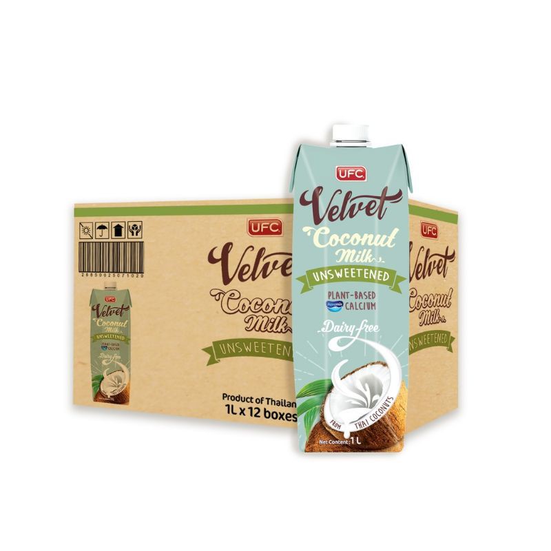 Ufc Velvet Coconut Milk Unsweetened 12 x 1-Liter | Shopee Malaysia