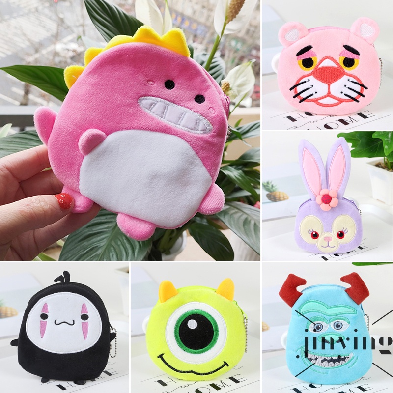 Cute Anime Plush Coin Purse Cute Cartoon Animal Change Purse Small ...