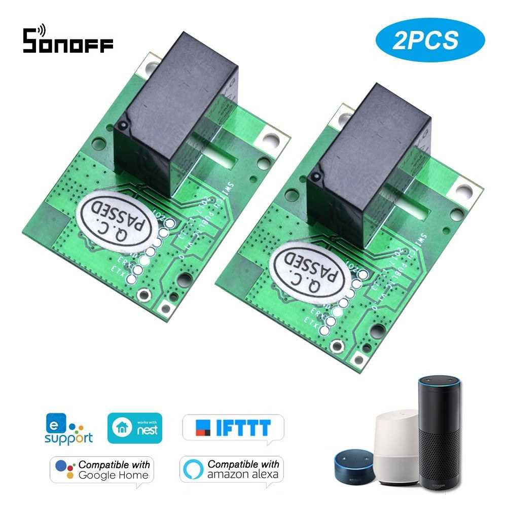 2PCS SONOFF RE5V1C Relay Module Dry Contact Output 5V WiFi DIY Switch ...
