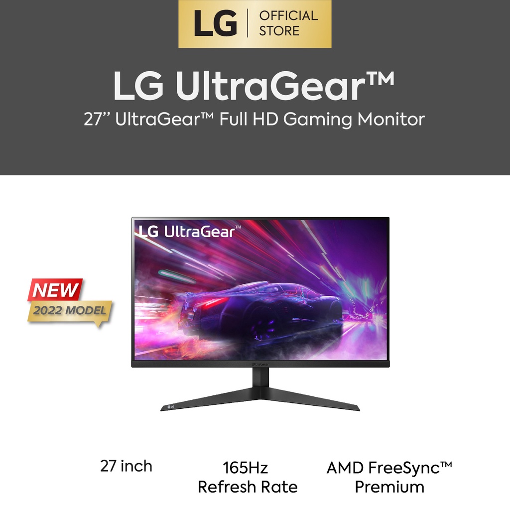 LG 27" 27GQ50F FHD VA 165Hz 1ms AMD Freesync Premium Gaming IU ...