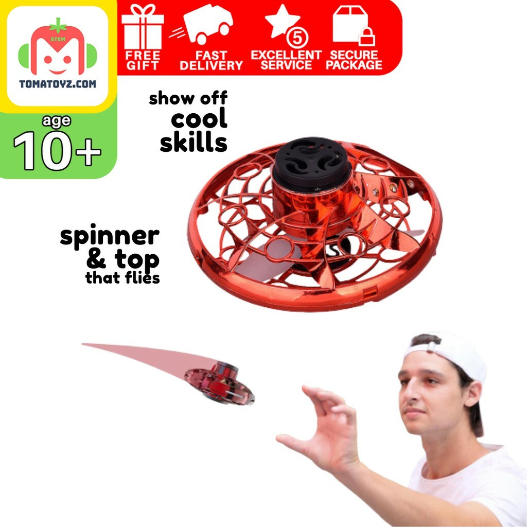 [READY STOK MSIA] Flying Fidget Spinner UFO Top - STEM - Educational ...