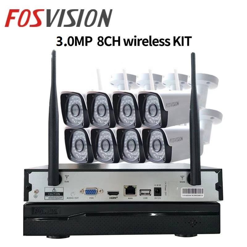 Wireless 8 Channel CCTV WiFi Kit IP Camera WiFi Home CCTV System Set 8 ...