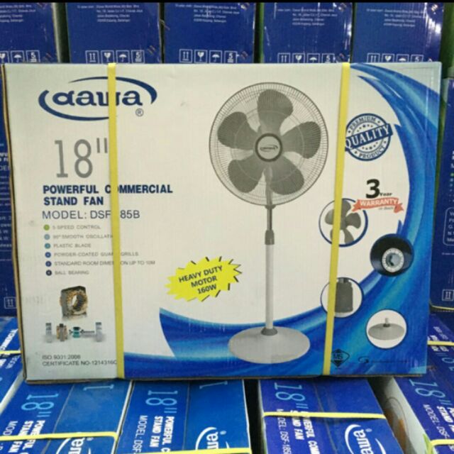 Dawa 18" 20" Heavy Duty Commercial Stand Fan 5 BLADE | Shopee Malaysia
