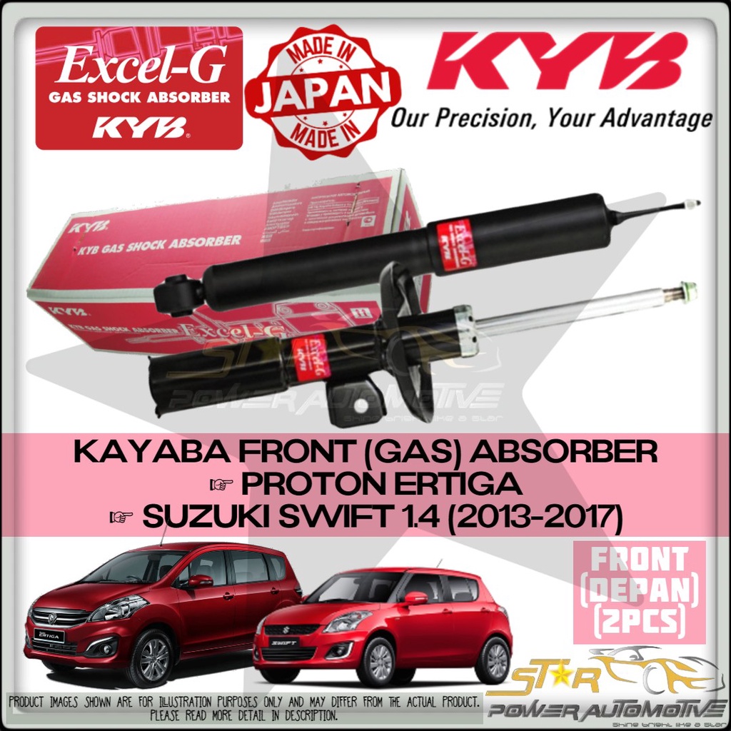 KAYABA KYB JAPAN EXCEL G Suzuki Swift 1.4 (2013-2017) / Proton Ertiga Gas Shock Strut Absorber ...