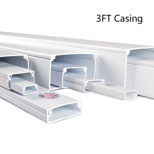 3ft PVC Casing / Wiring Casing / Electrical Casing / PVC Trunking ...