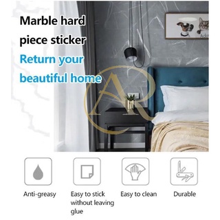 [2 KAKI X 2 KAKI] 10 PCS/BOX Marble Tile Vinyl Flooring Saiz Besar Easy ...