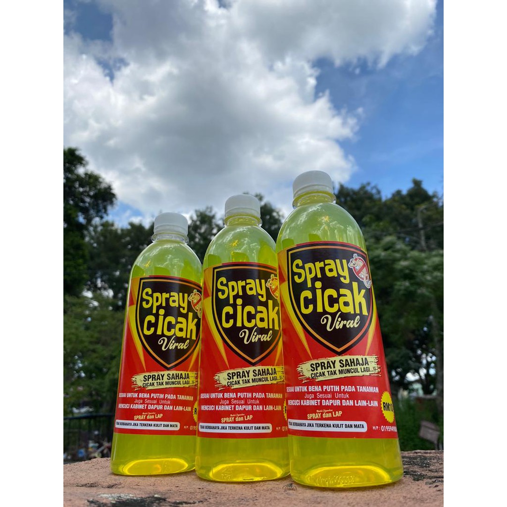 Spray Cicak Viral (Penghalau Cicak, Lipas, Semut & Serangga) (Lizards ...