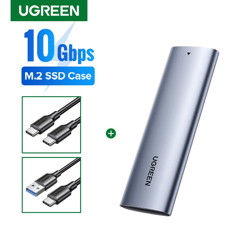 UGREEN SSD Case 10Gbps NVMe M2 SSD Case For PCIe SATA To USB SSD Case for External Hard Drive M ...
