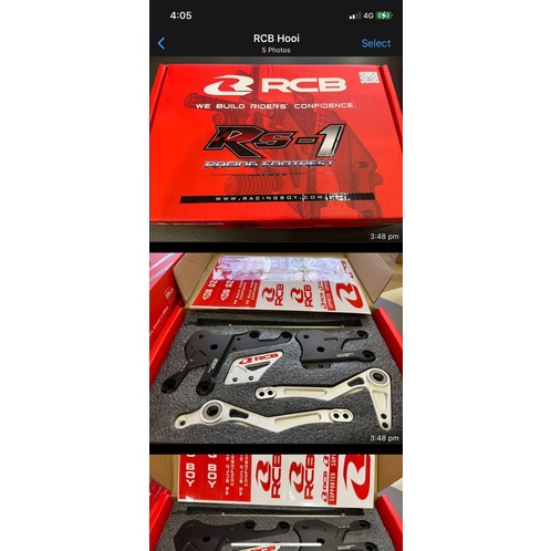 R25/R15v3 RCB FOOTREST RACING RCB ready stock | Shopee Malaysia