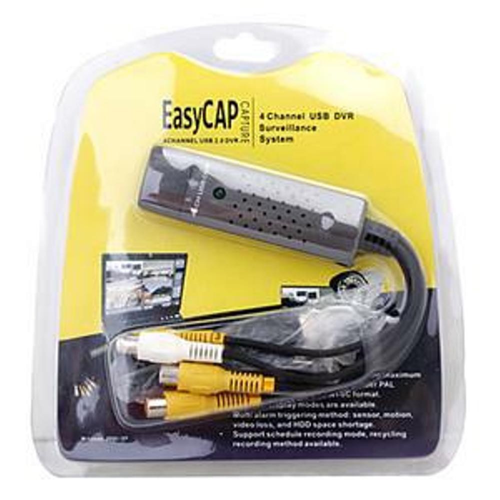 EASY CAP USB 2.0 VIDEO ADAPTER WITH AUDIO SINGLE CHANNEL VIDEO CAPTURE | Shopee Malaysia