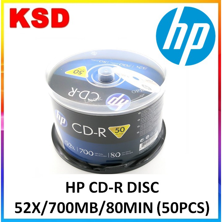 HP CD-R CDR CD Disc (50 pcs) | Shopee Malaysia