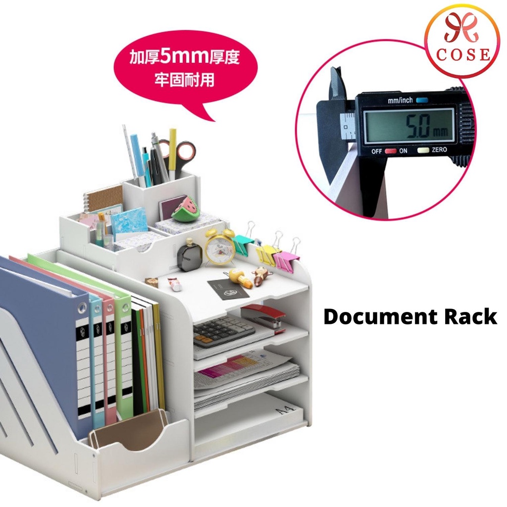 COSE Document Rack Office Table Storage File Organizer Document Rak ...