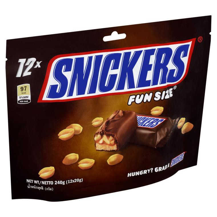 Snickers Fun Size 240G (12x20G) EXP:27/10/2020 | Shopee Malaysia