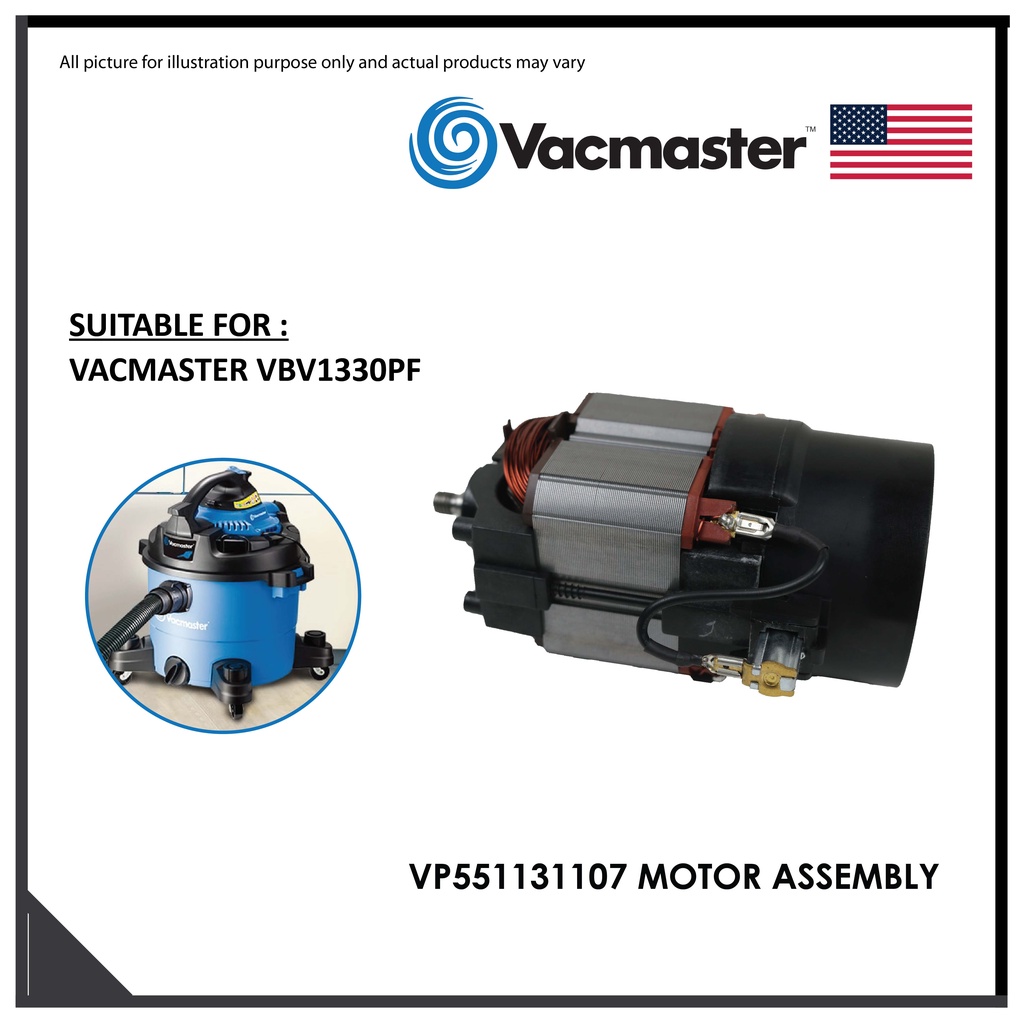 [VACMASTER SPAREPART] VACUUM CLEANER MOTOR ASSEMBLY - VP551131107 ...