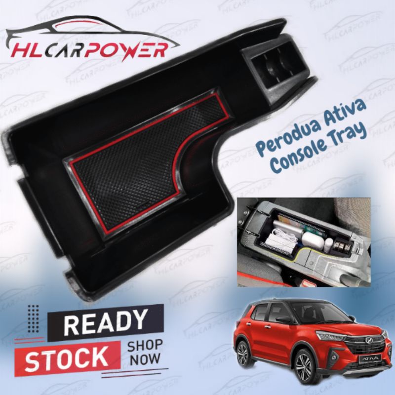 (Ativa) Perodua Ativa Armrest Storage Box Console Tray Console ...