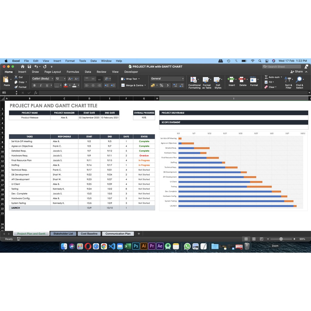Project Plan With Gantt Chart (Updated) | Shopee Malaysia