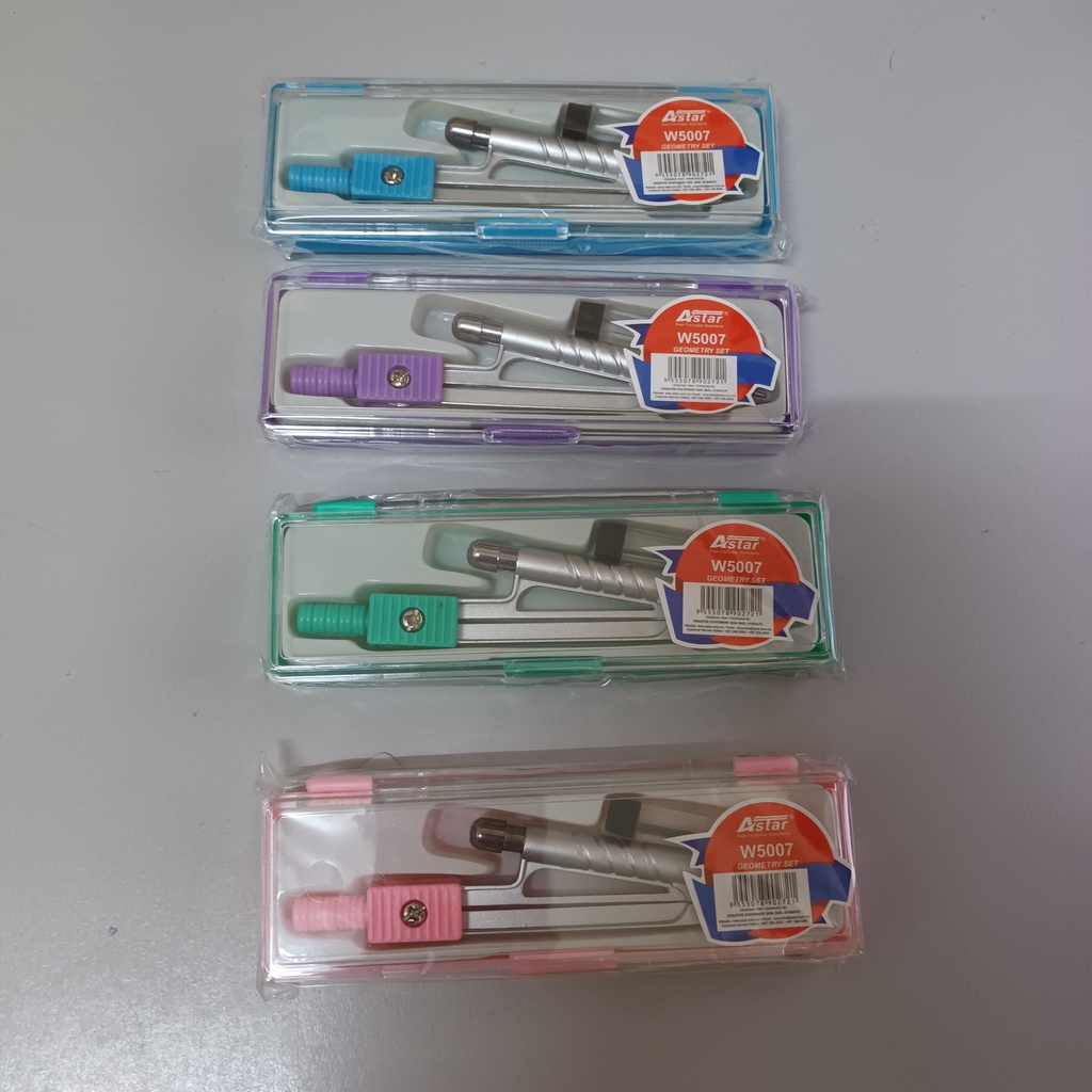 Astar W5007 Student Compass Set With Mechanical Pencil ( free lead)/Geometri Set / Jangka Lukis ...