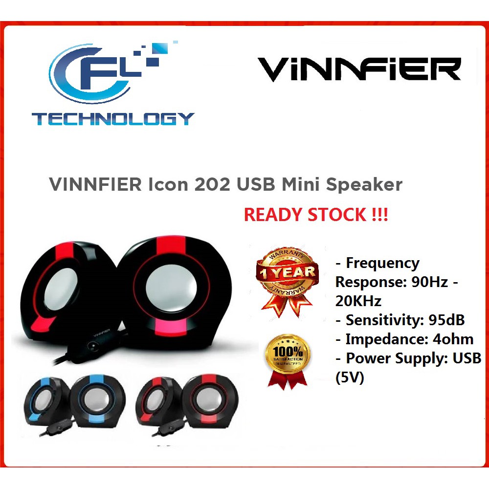 Vinnfier Portable USB Powered Speaker ICON 202 ICON202 Unique Design ...